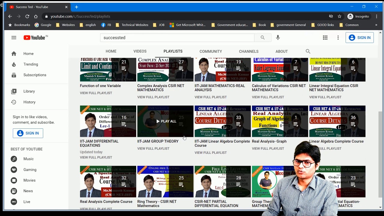 Complete Overview of Success Ted Channel | Complete Course Playlists ...