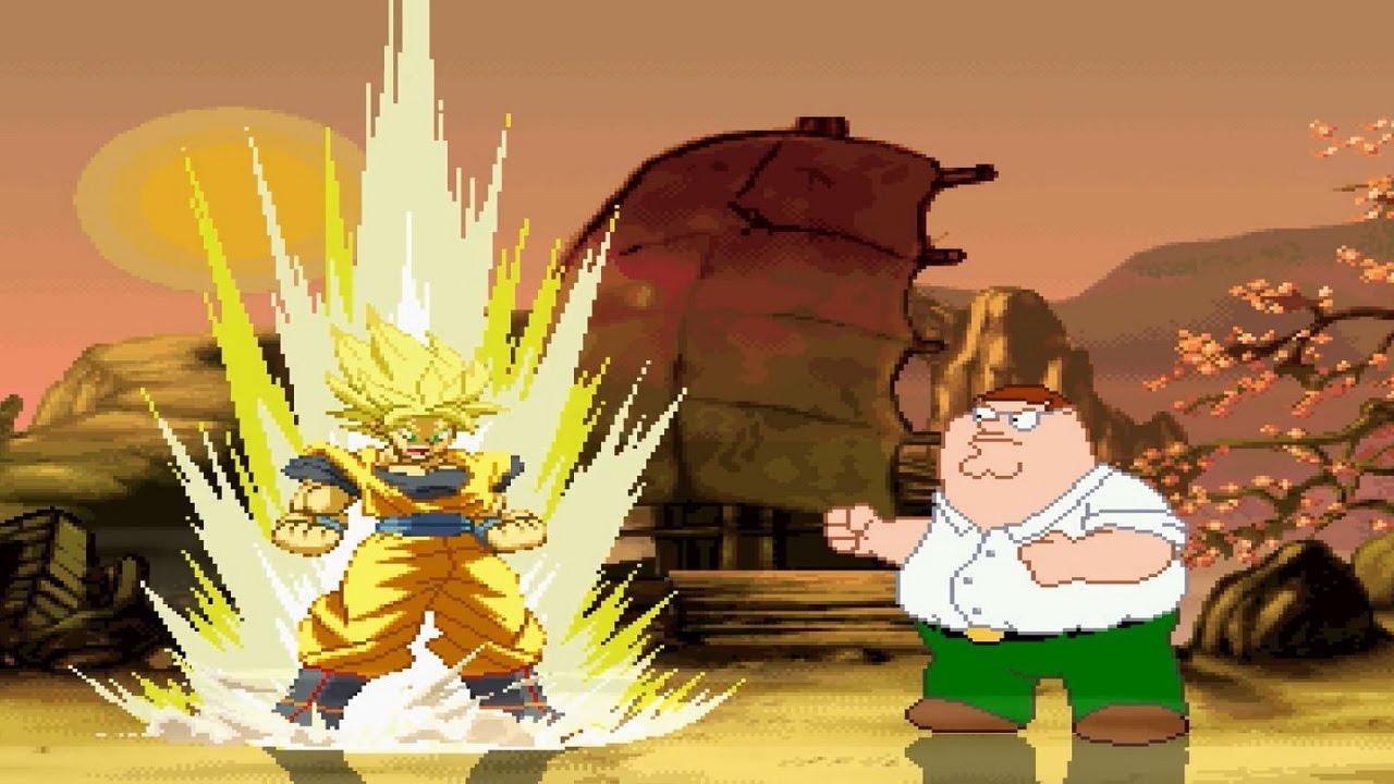 MUGEN Super Saiyan Goku vs Peter Griffin HD - YouTube