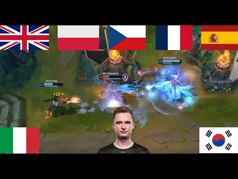 HUMANOID SYLAS OUTPLAY - caster reaction in different languages