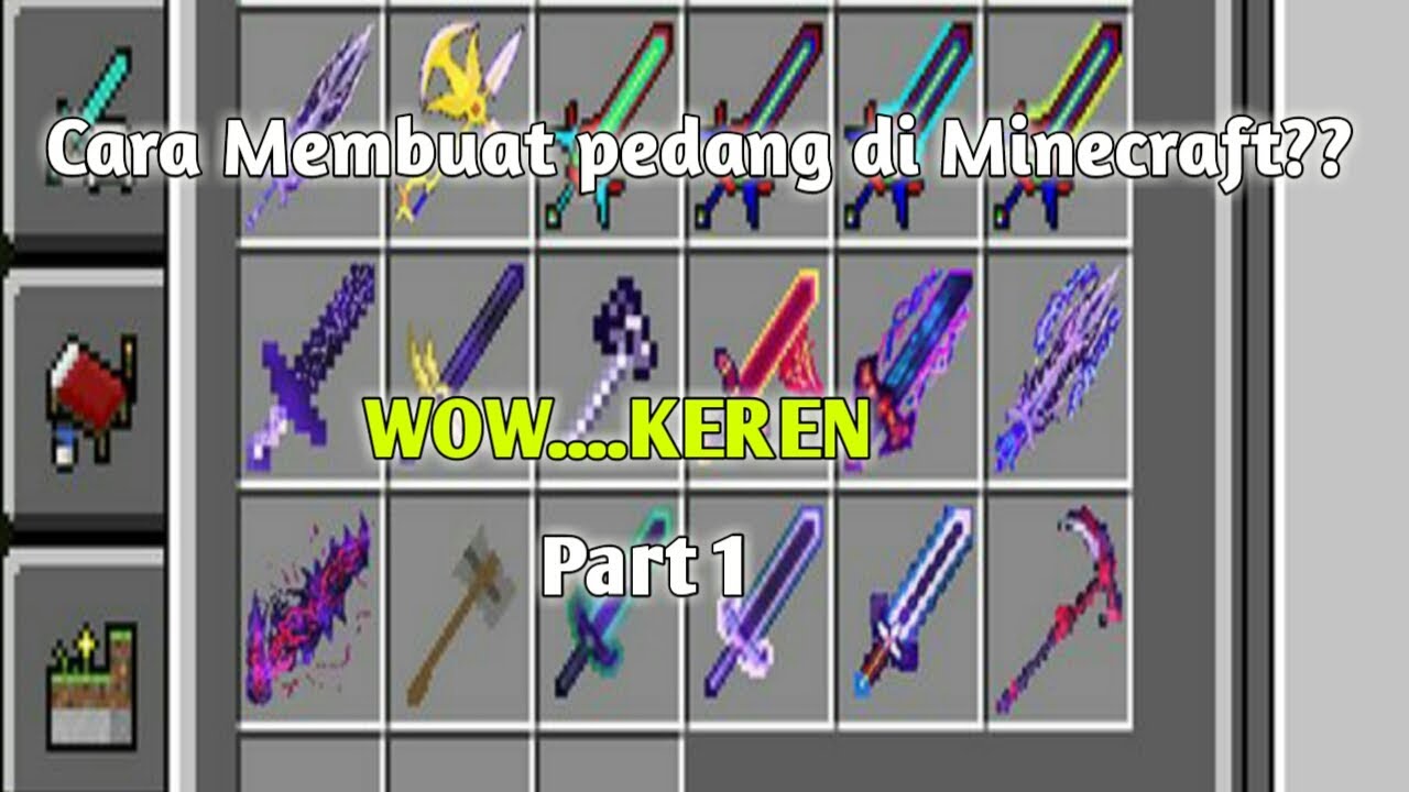 Cara membuat pedang di Minecraft...(part 1) - YouTube