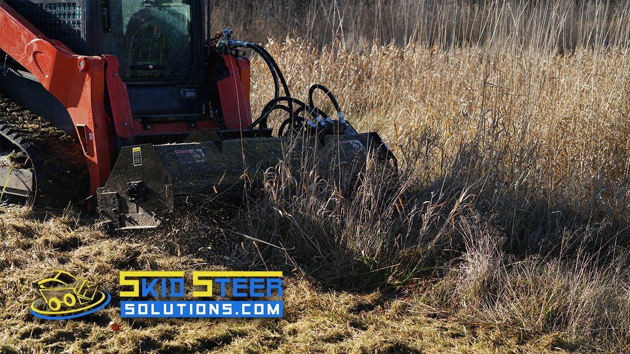 Brush Hound Flail Mower Overview + Demo | Skid Steer Solutions - YouTube