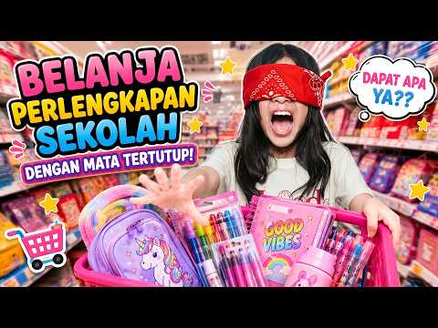 DISTA BELANJA PERLENGKAPAN SEKOLAH DENGAN MATA TERTUTUP!! #viralvideo #viralvideos