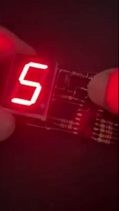 How to make a LED digital counter using 7 - Segment Display - YouTube