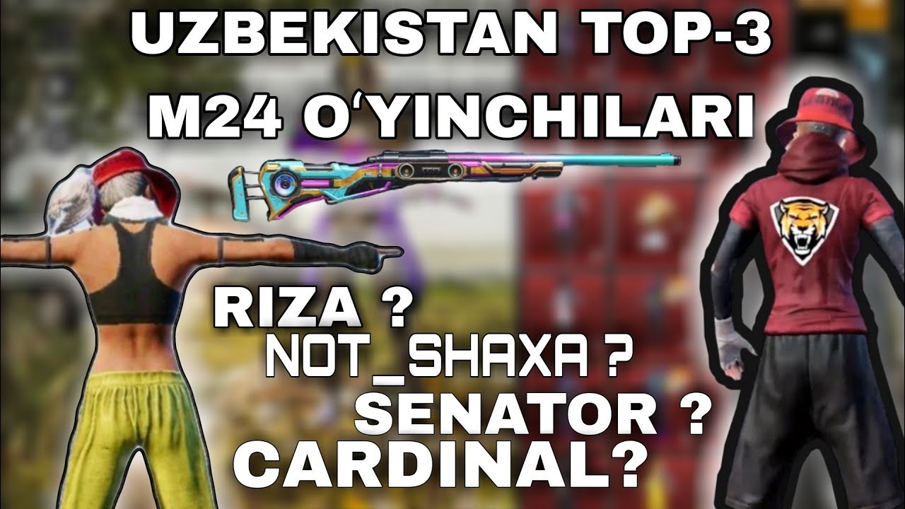 Uzbekistan Top-3 M24 Oʻyinchilari | Riza Qoldimi ? | m24 Top-3 O'yinchilar Uzbekistan | # ...