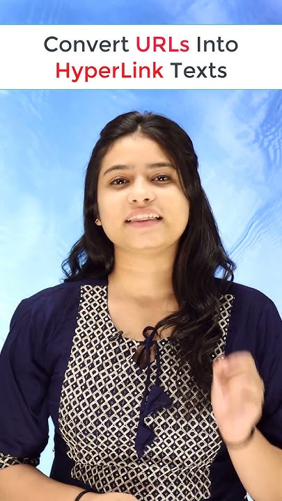 How to Convert a URL Link into a Hyperlink Text & Send an Email within ...