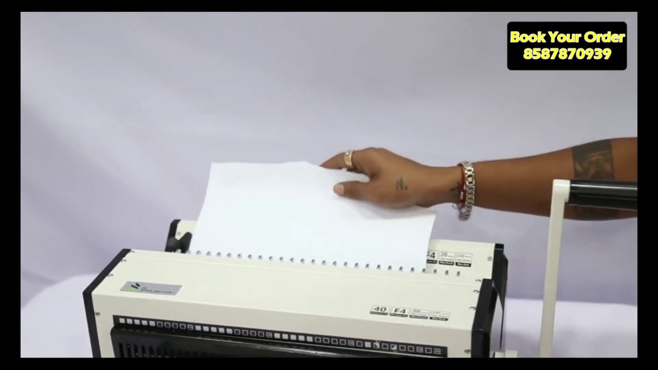 Wiro Binding Machine - YouTube