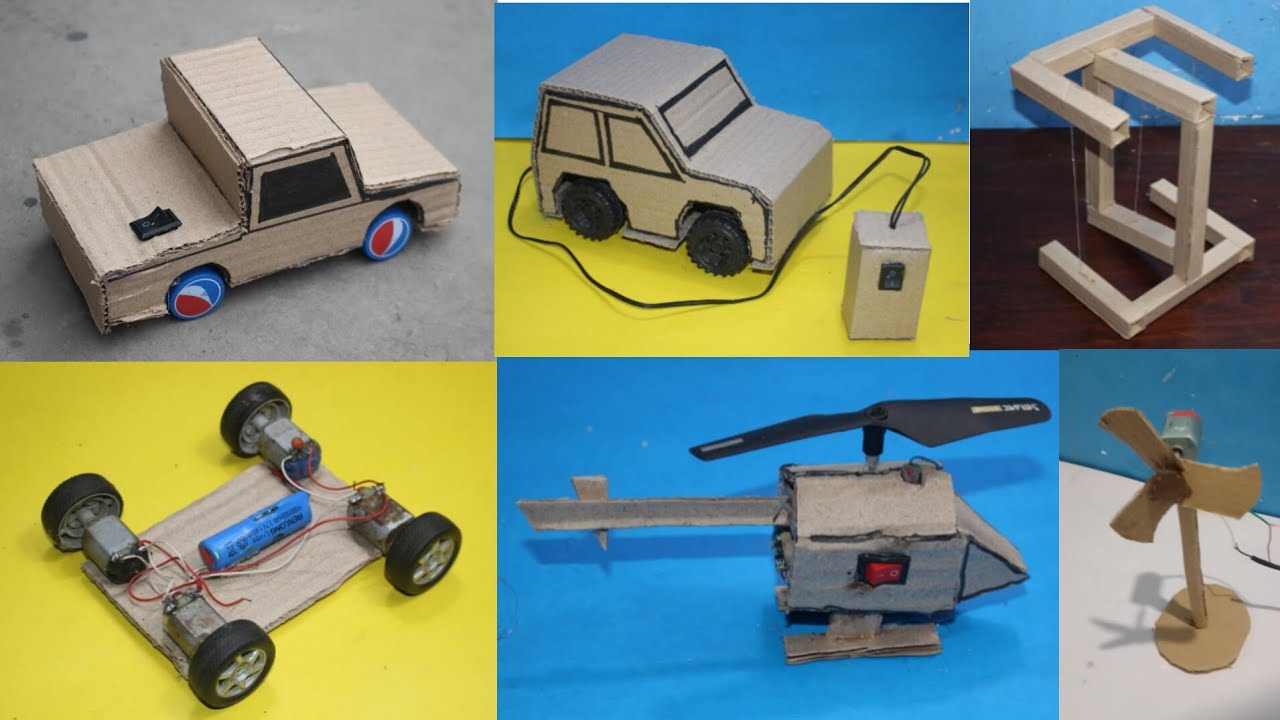 9 cardboard invention and RC toys making at home - YouTube