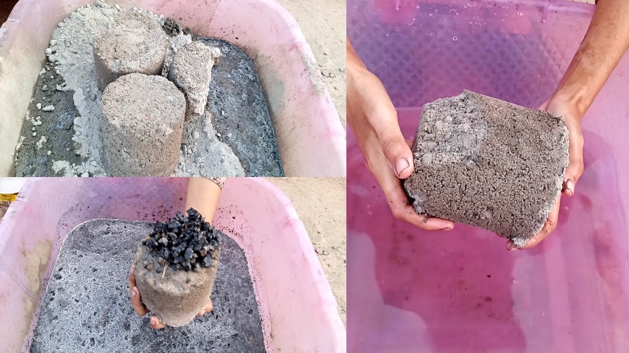 Pure ash texture💤💤Pure ash shapes crumbling in lots of water 💦💦💦Super ...