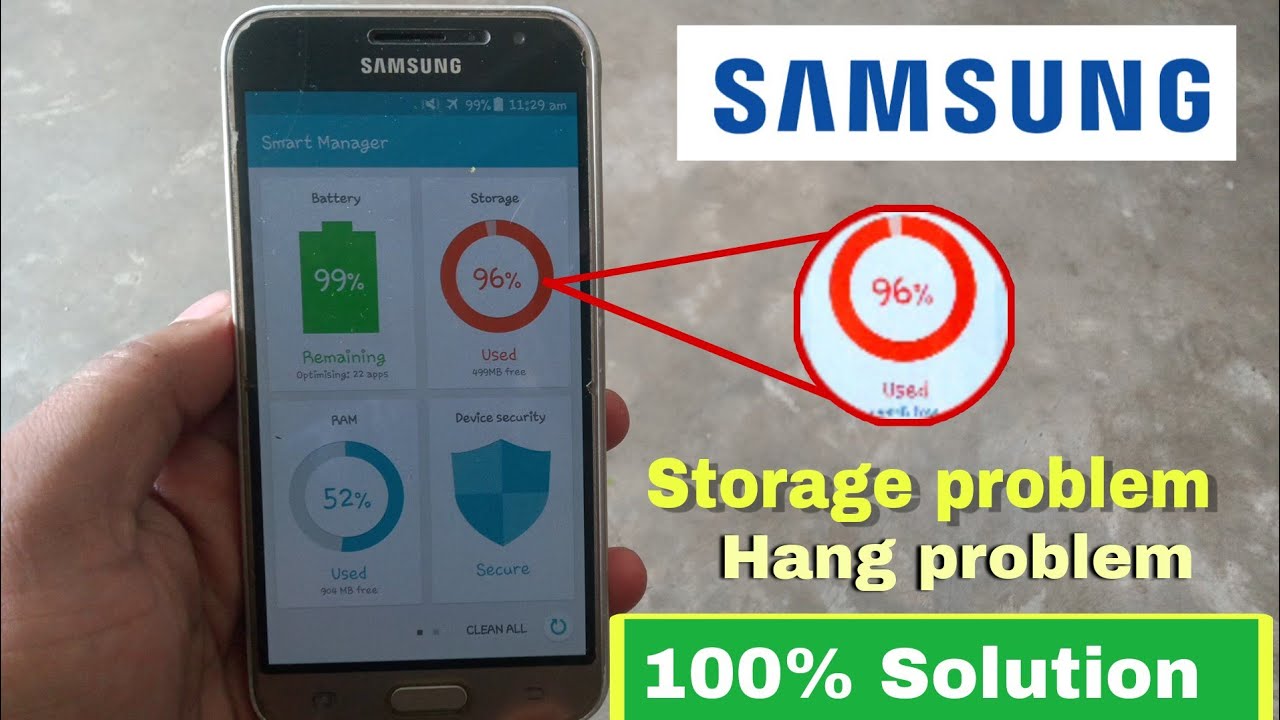Samsung Mobile Storage Problem 100% Solution | Samsung Mobile Hang ...