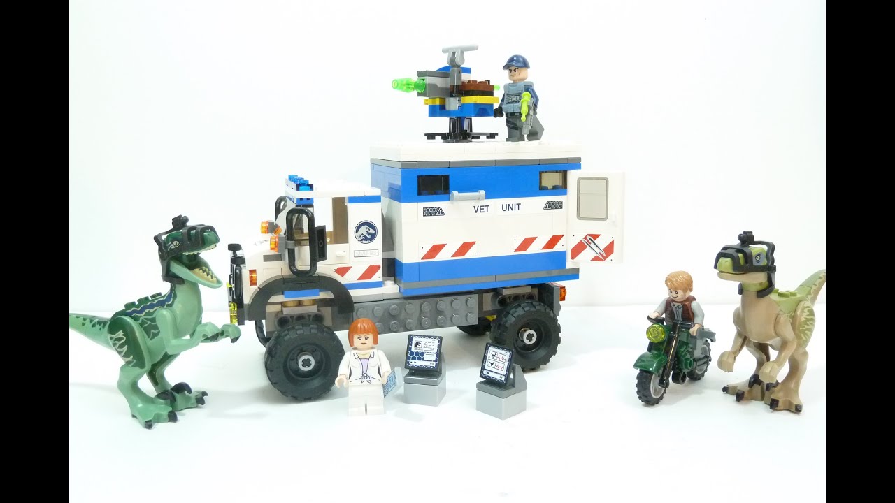 Rob A Reviews LEGO JURASSIC WORLD 75917 Raptor Rampage - YouTube