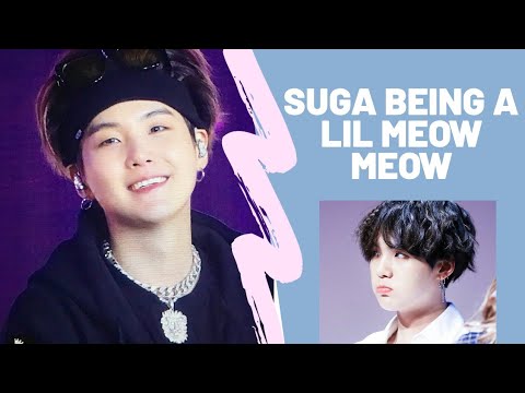 SUGA being LIL MEOW MEOW - YouTube