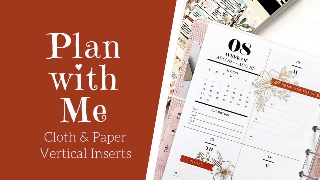 PLAN WITH ME Cloth and Paper | Cloth and Paper Half Letter | Cloth ...