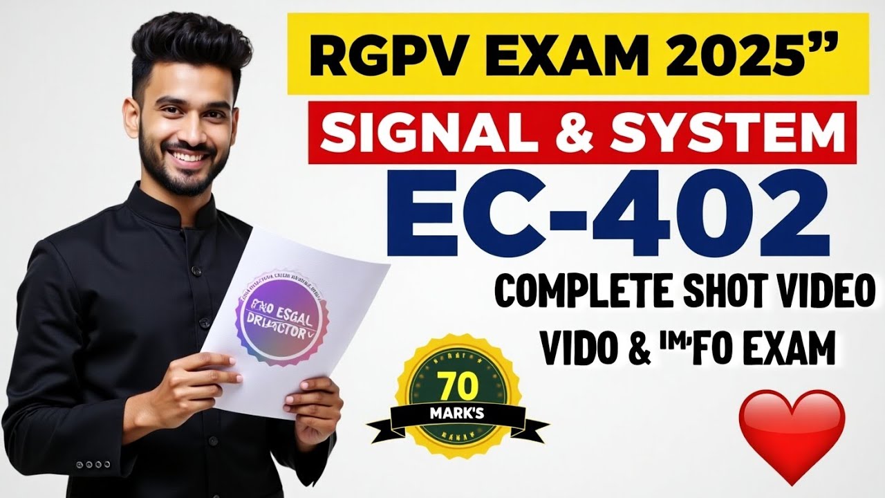 Signals and Systems One Shot Video | Imp Question & must watch | RGPV ...