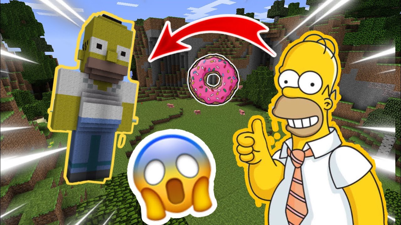 Minecraft Building Homer Simpson (Easy Tutorial) - YouTube