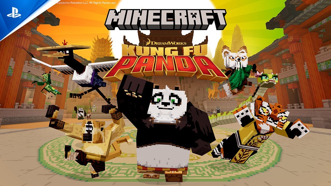 Minecraft - Kung Fu Panda Launch Trailer | PS4 Games - YouTube