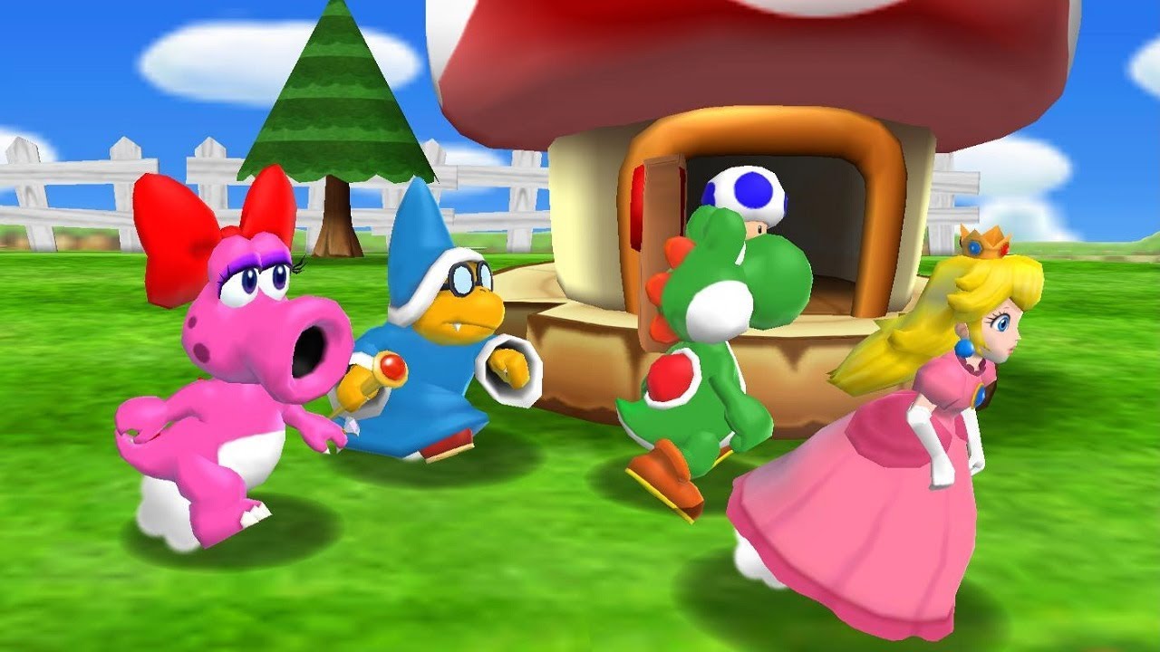 Mario Party 9 Garden Battle - Kamek vs Yoshi vs Birdo vs Peach ...