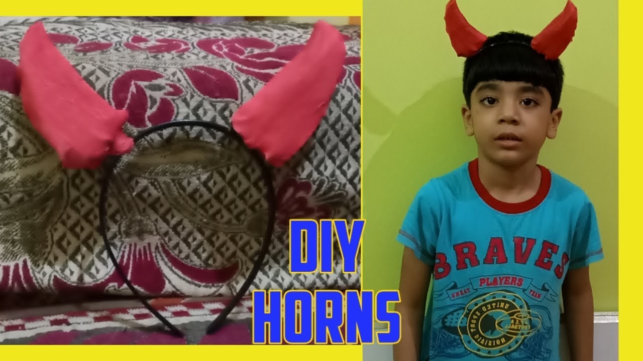 How to make DIY horns for kids? | DIY Horns from waste materials ...