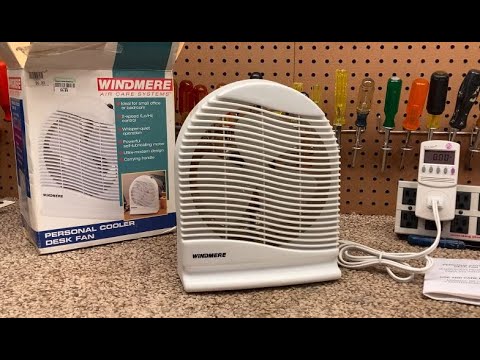 Windmere DF-71/368 Personal Cooler Desk Fan New In Box | Initial ...