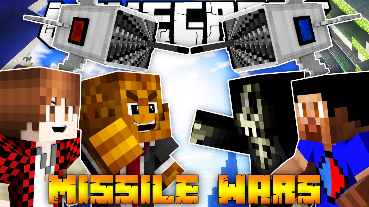 Minecraft MISSILE WARS 2 VS 2 w/ BajanCanadian, Vikkstar, and ...