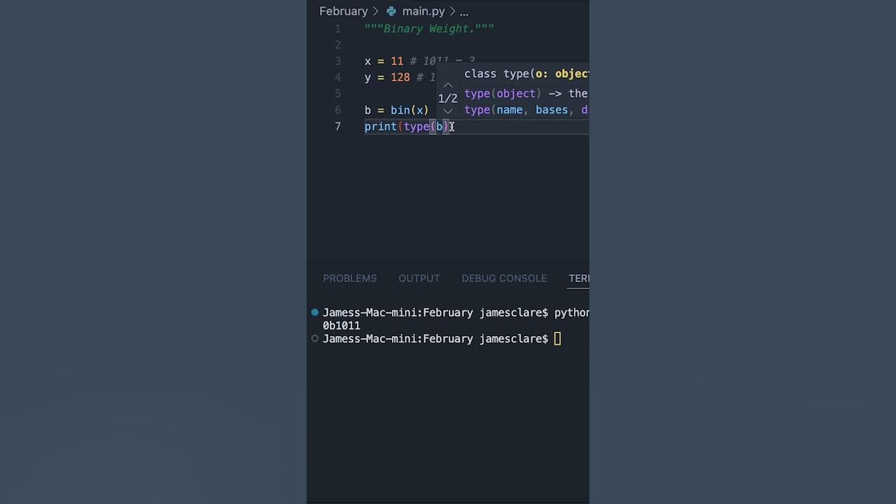 Leetcode - Let's solve! | Binary Weight #python3 #coding #leetcode - YouTube