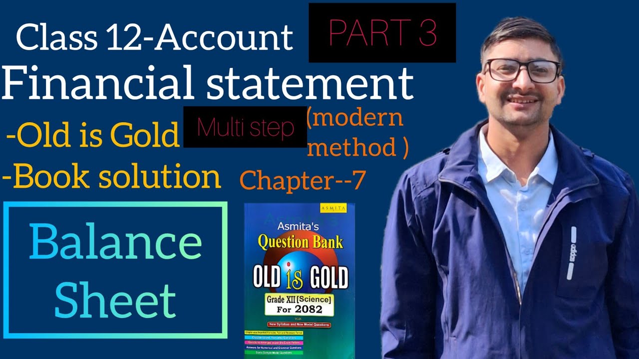 financial statement (multi step)|| Class 12 Account || NEB 2082 - YouTube