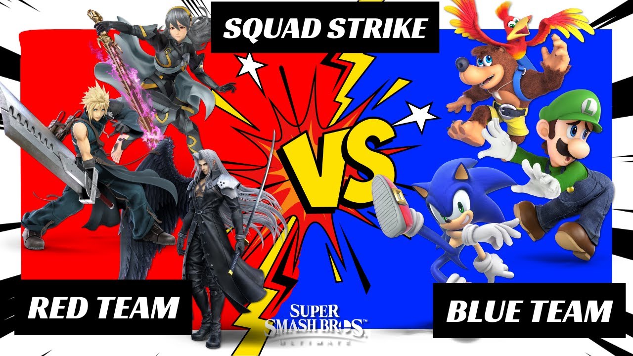 SQUAD STRIKE TEAM BATTLE SUPER SMASH BROS ULTIMATE #part1 - YouTube