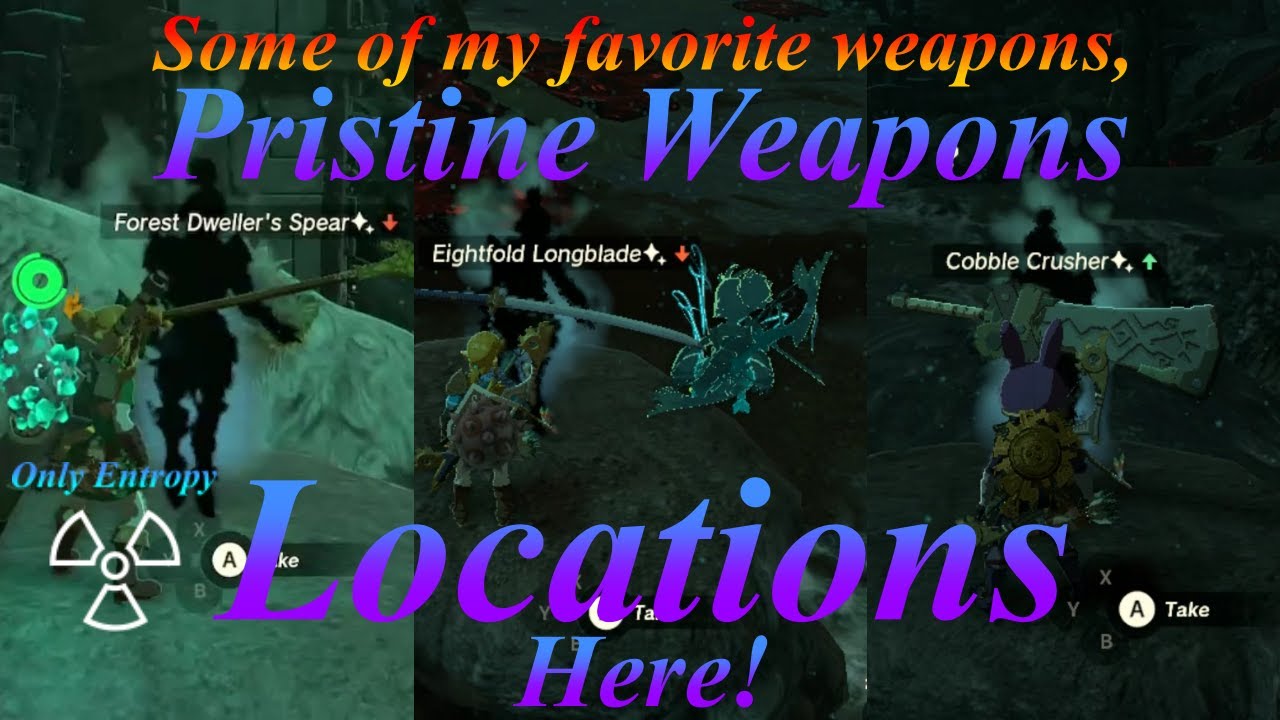 Pristine Weapons Locations #totktips #totk - YouTube