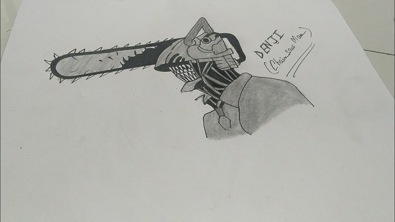 Anime Drawing Step-by-step | Chainsaw Man Drawing | Chainsaw Man Power ...