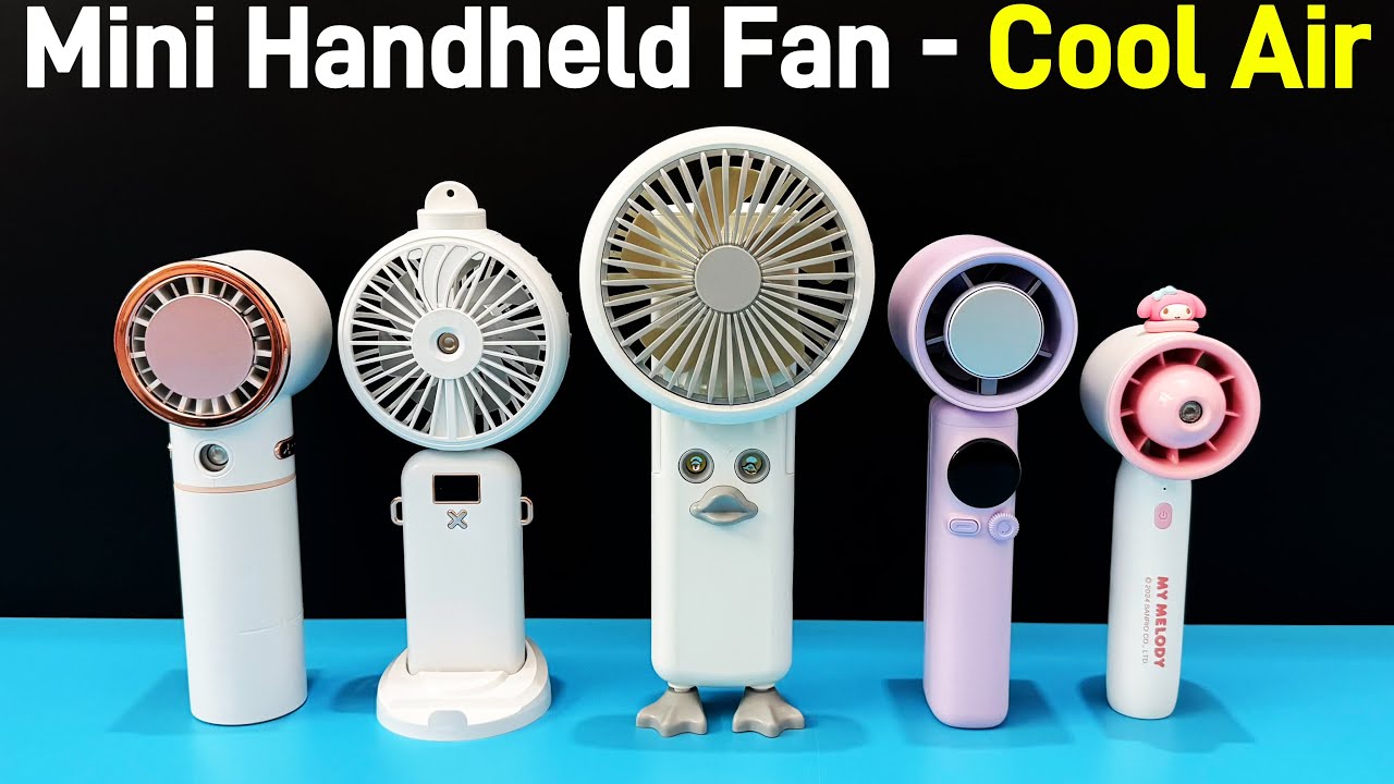 Mini Handheld Fan - Portable Spray Fan，Multi-speed Wind Power And Eco ...