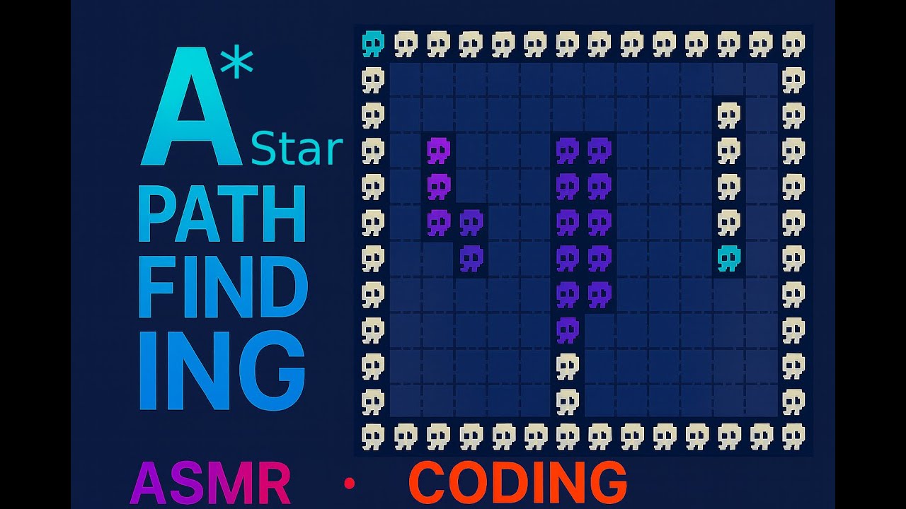 🧠 A* Pathfinding Algorithm | Coding ASMR on Arch Linux (Neovim ...