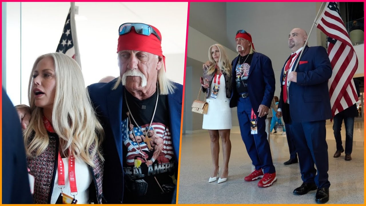 Moment when Hulk Hogan brings down the house while ripping off his ...