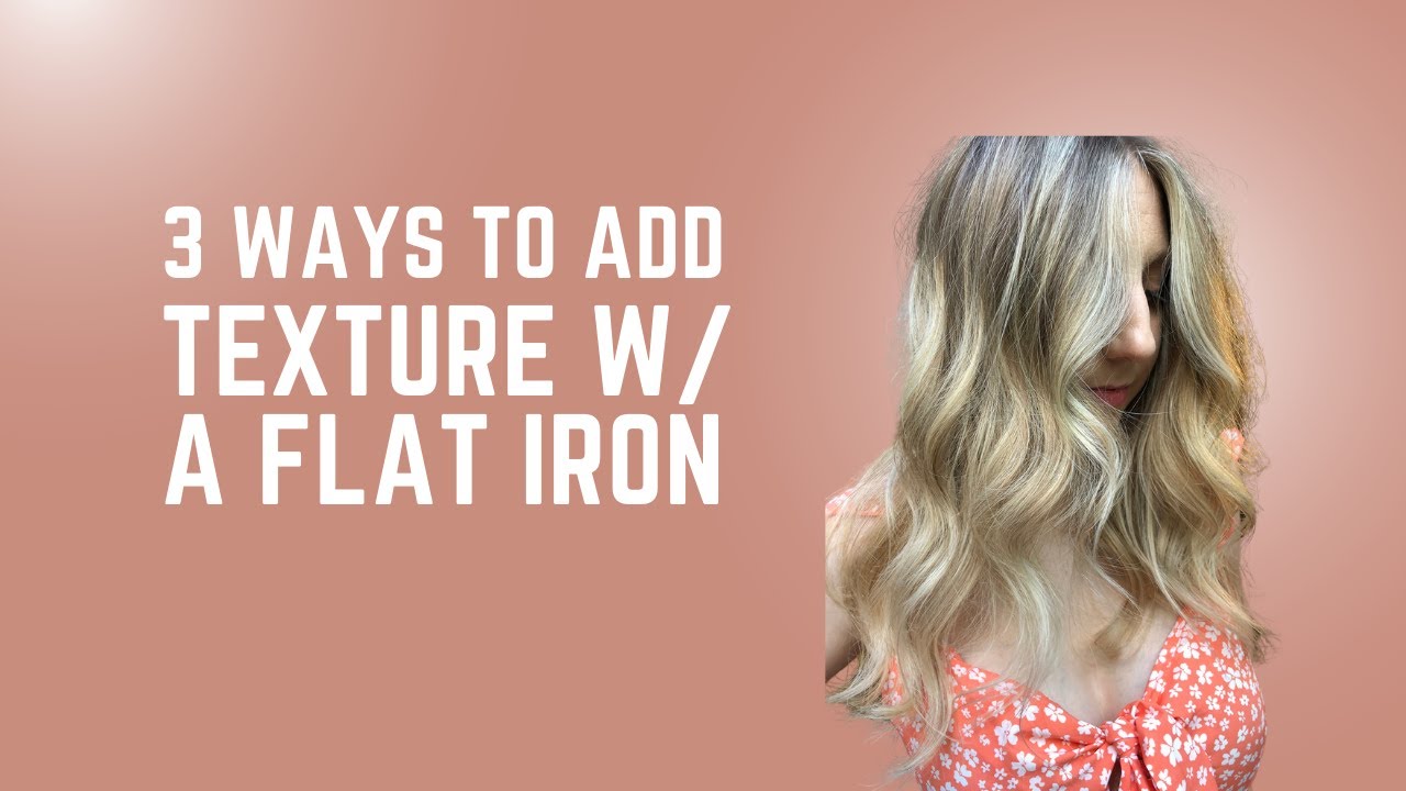 3 Ways To Curl With A Flat Iron (Flat Iron Curls) - YouTube
