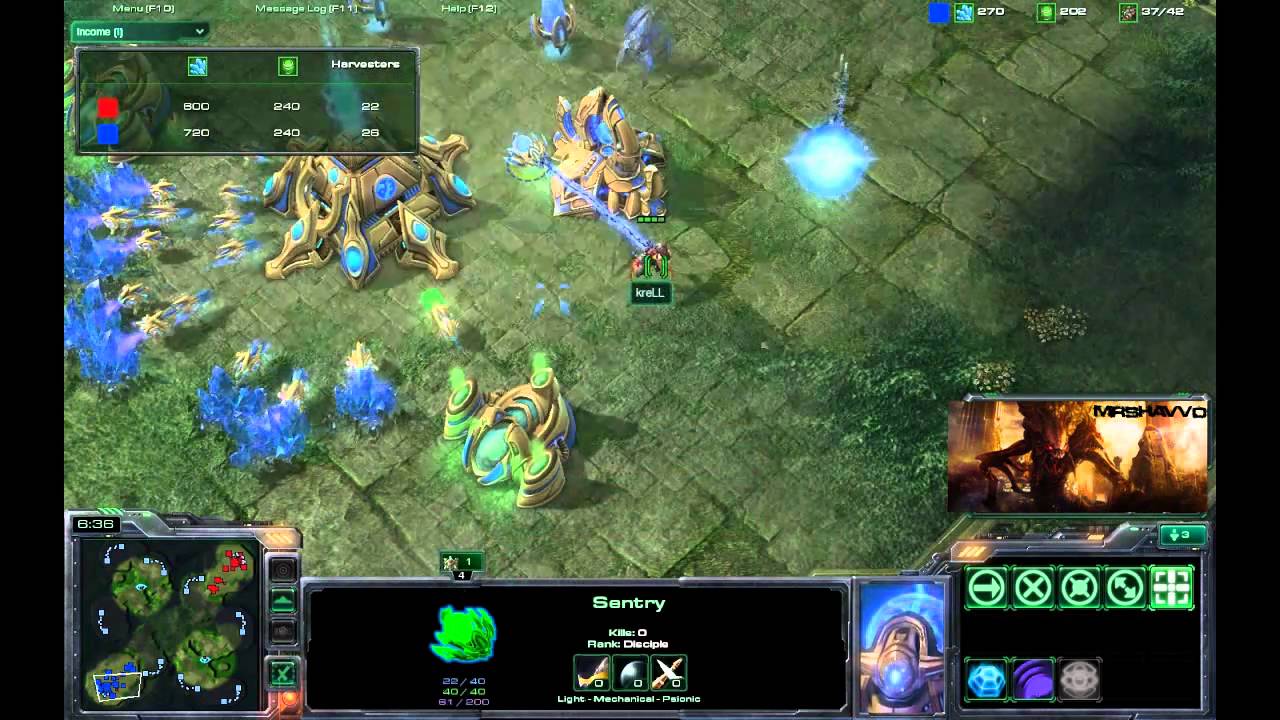 StarCraft 2, Krell vs Spectre - YouTube