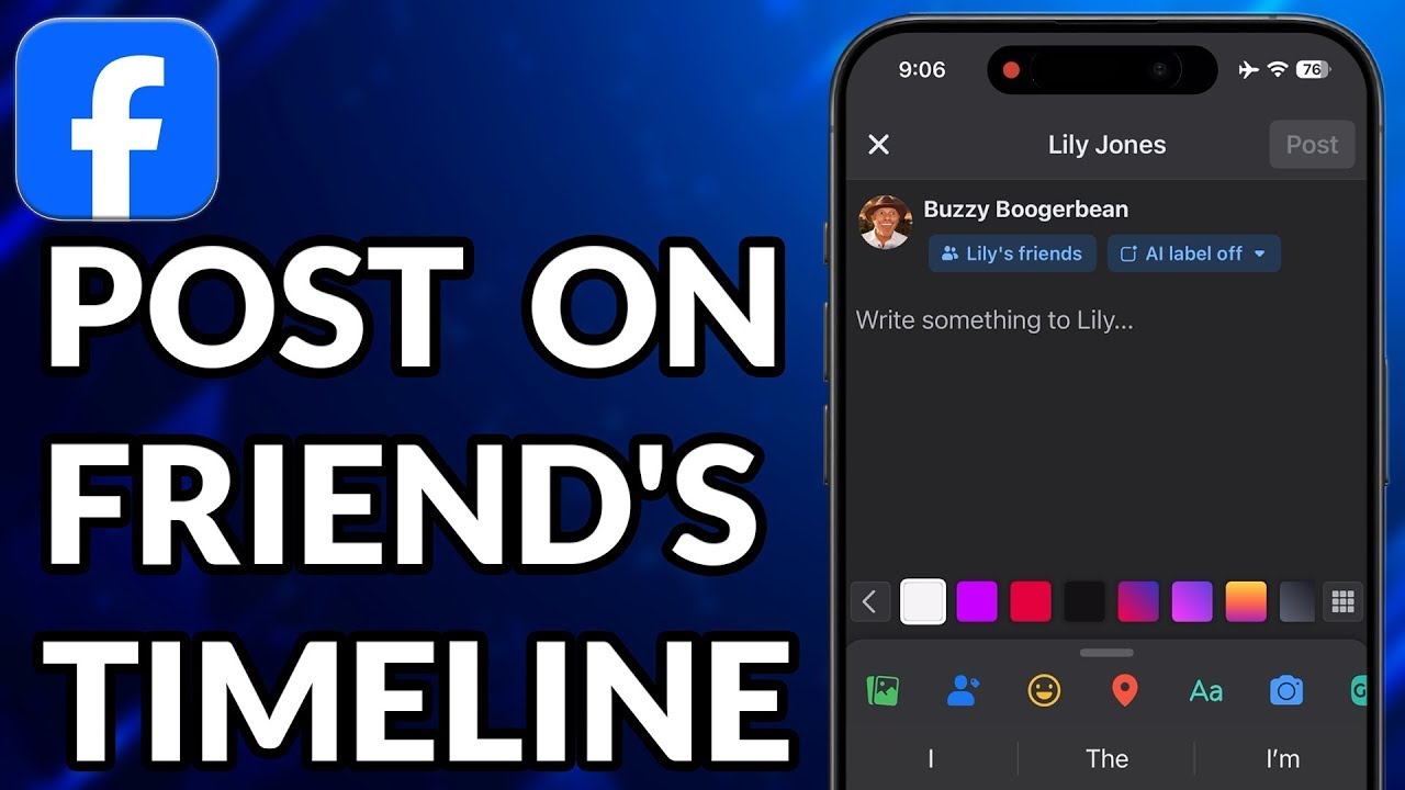 How To Post On Someone's Timeline On Facebook #timeline #sharepost # ...