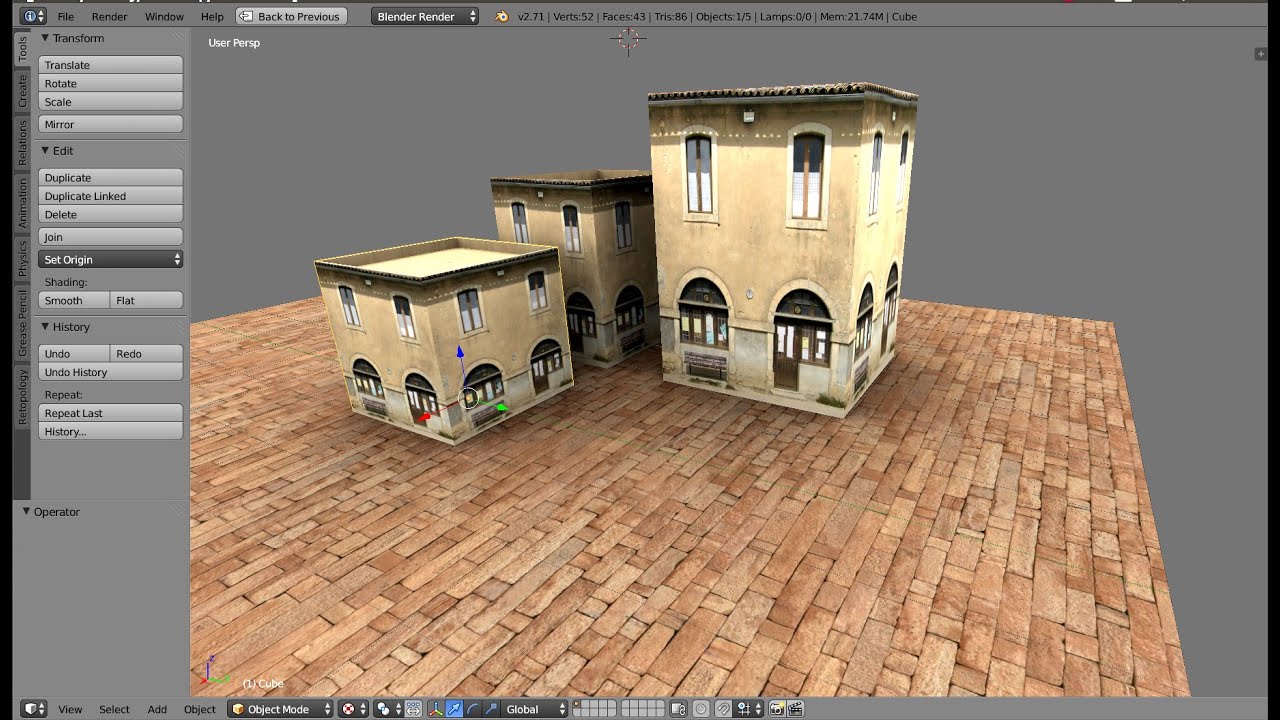 Lightmap pack for more than one object to one UVMap - YouTube