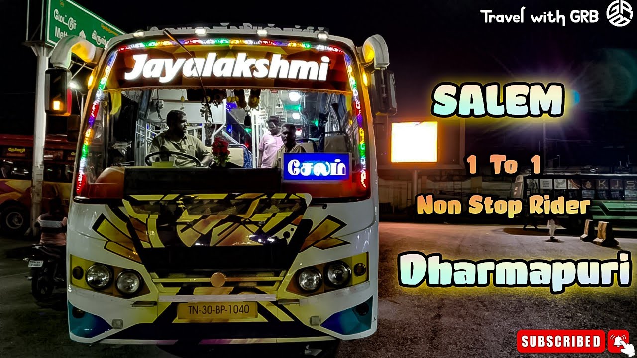 💖🚍 Jayalakshmi Bus Service 🚍💖|Salem 🔁 Dharmapuri|🔥1to1|NON STOP RIDER 🔥 ...