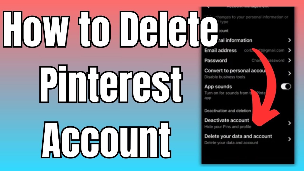 How to Delete Pinterest Account - YouTube