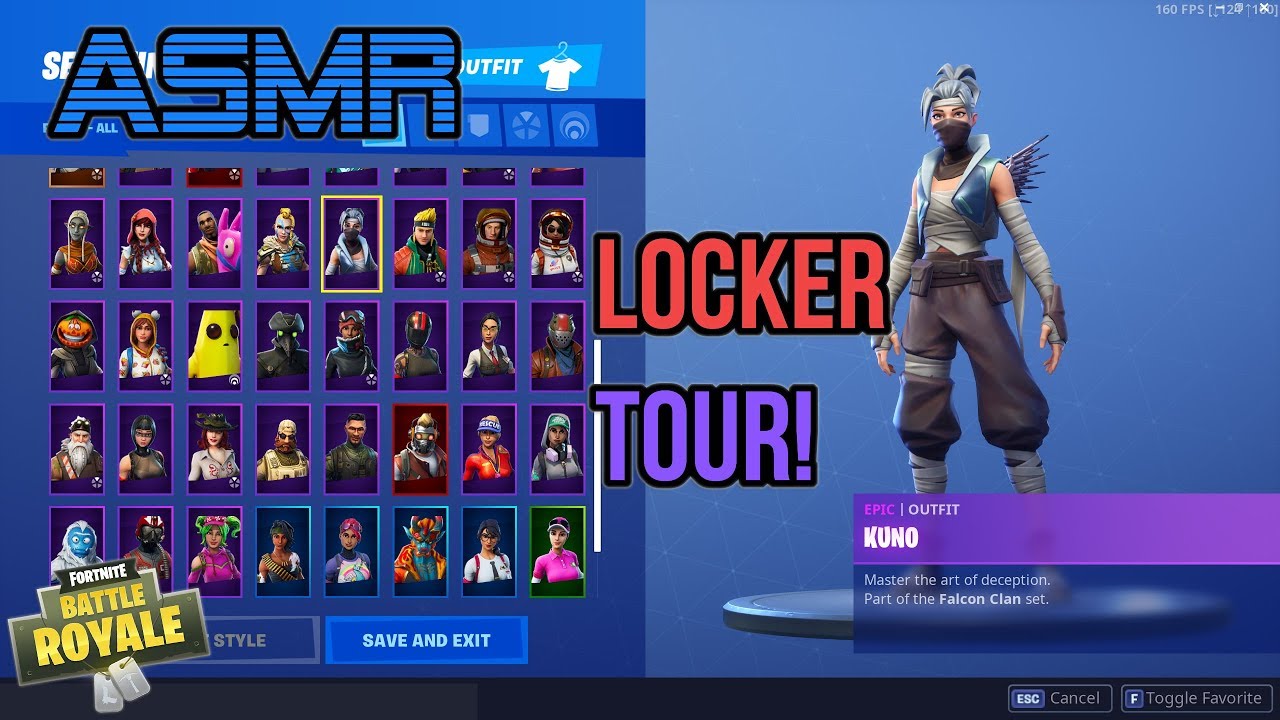 ASMR Gaming | Fortnite Relaxing Locker Tour Rare Skins! 🎮Controller ...