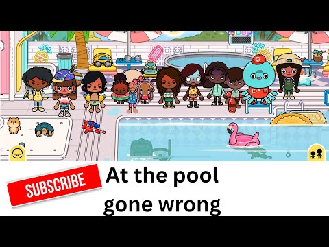 At the pool gone wrong/ Toca Boca role play 