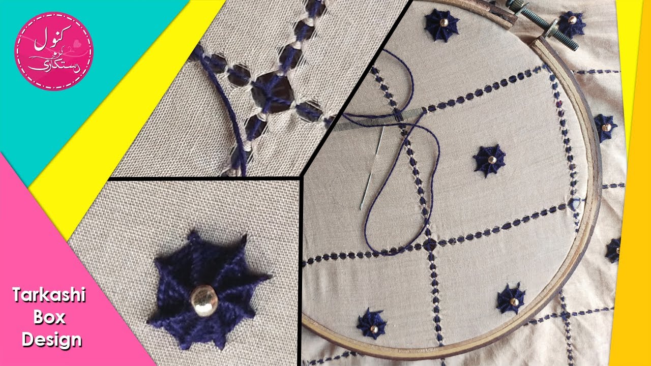 Tarkashi Box Design | Tarkashi Flowers Design | Kanwal Ki Dastkari ...