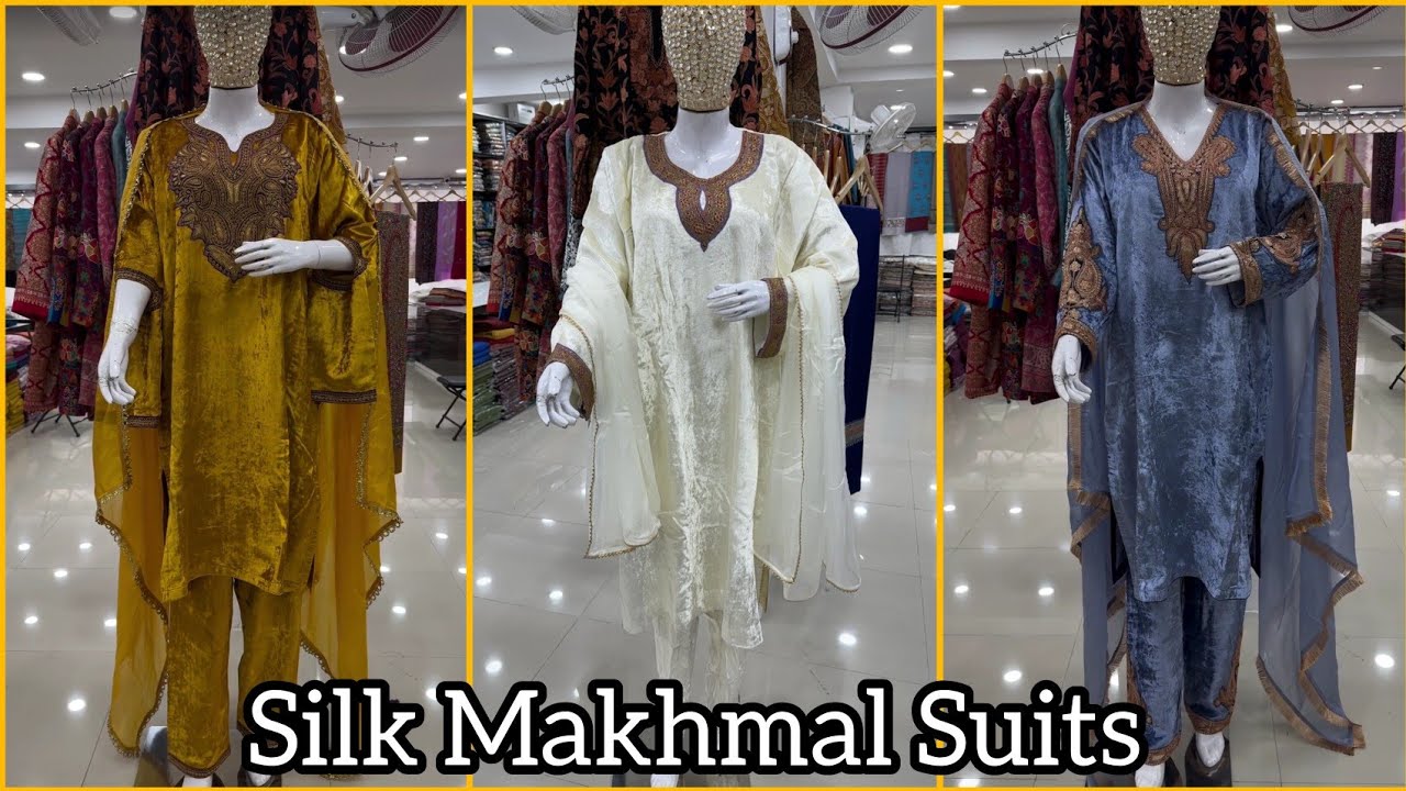 Silk Makhmal Suits 🍁 || Bridal Suits 😍 - YouTube