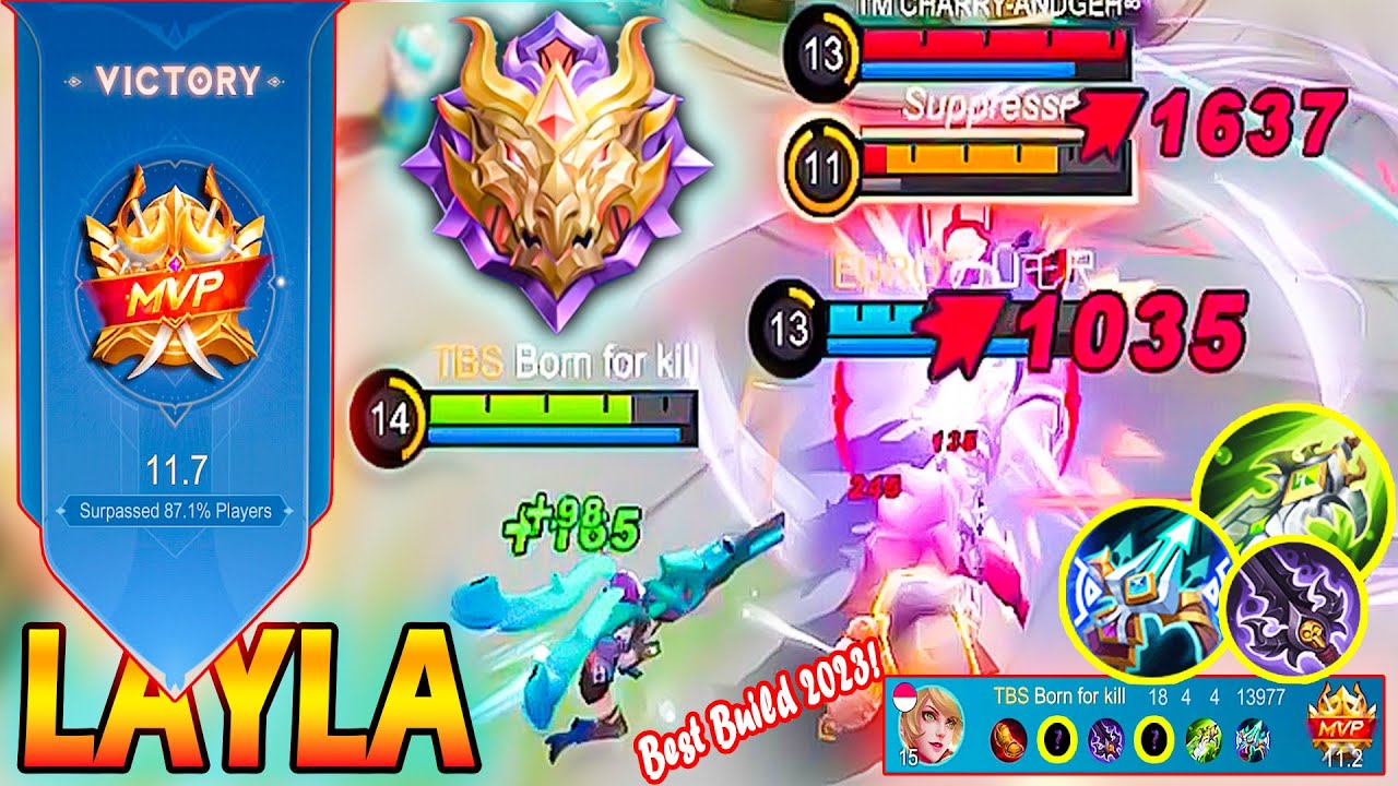 The Best mm in Mobile Legend - Layla Good Build item for Mythic ~ Top 1 ...