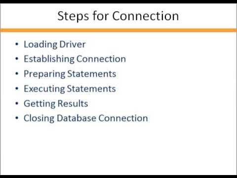 #1 Introduction to JDBC part 5 of 6 - YouTube