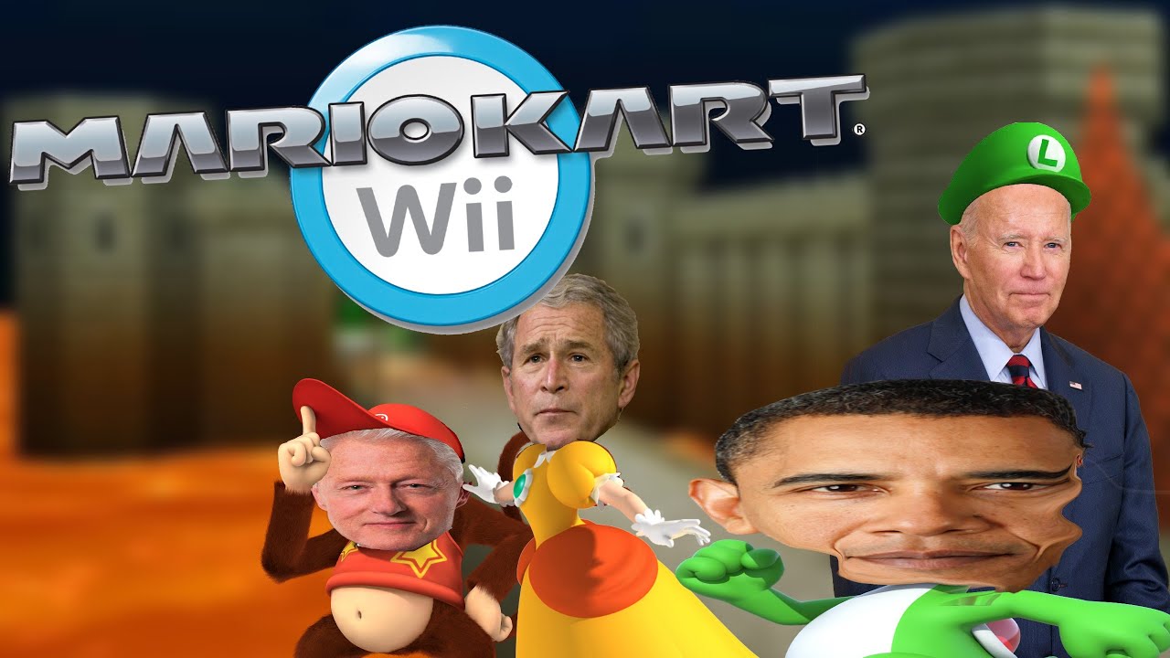 US Presidents Play Mario Kart Wii (Part 1) - YouTube