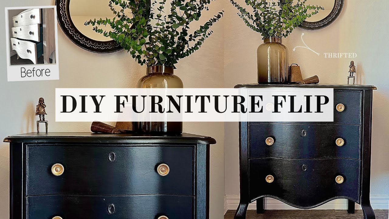 DIY FURNITURE FLIP | Living Room Transformation on a BUDGET//Part 2 ...