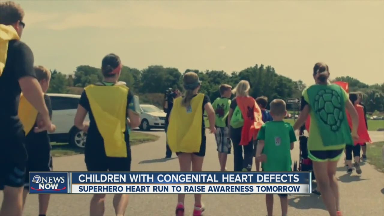 Superhero Heart Run raises awareness for kids with CHD - YouTube