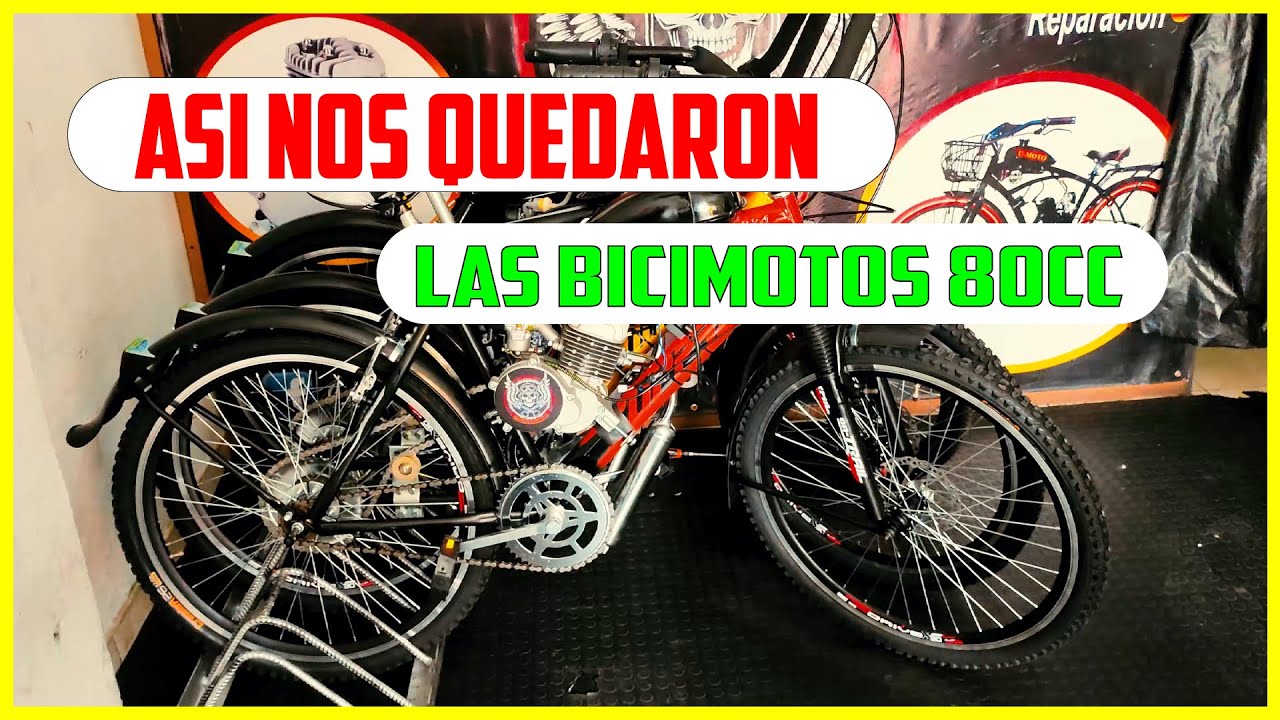 ASÍ QUEDA UNA BICIMOTO NUEVA CON MOTOR 80CC - YouTube