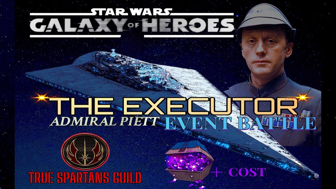 THE EXECUTOR EVENT BATTLE + CRYSTAL UPGRADE COST. - SWGOH - YouTube