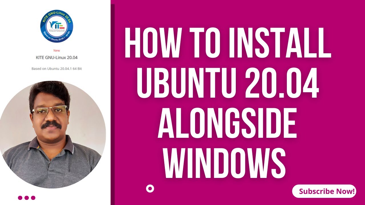 How to install UBUNTU 20.04 alongside WINDOWS ll KITE GNU-LINUX 20.04 ...