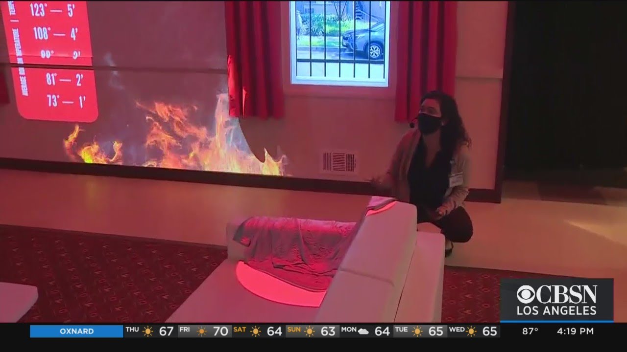 Fire Science Exhibit Debuts At California Science Center - YouTube